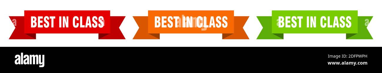 best in class ribbon. best in class isolated paper banner. sign Stock ...