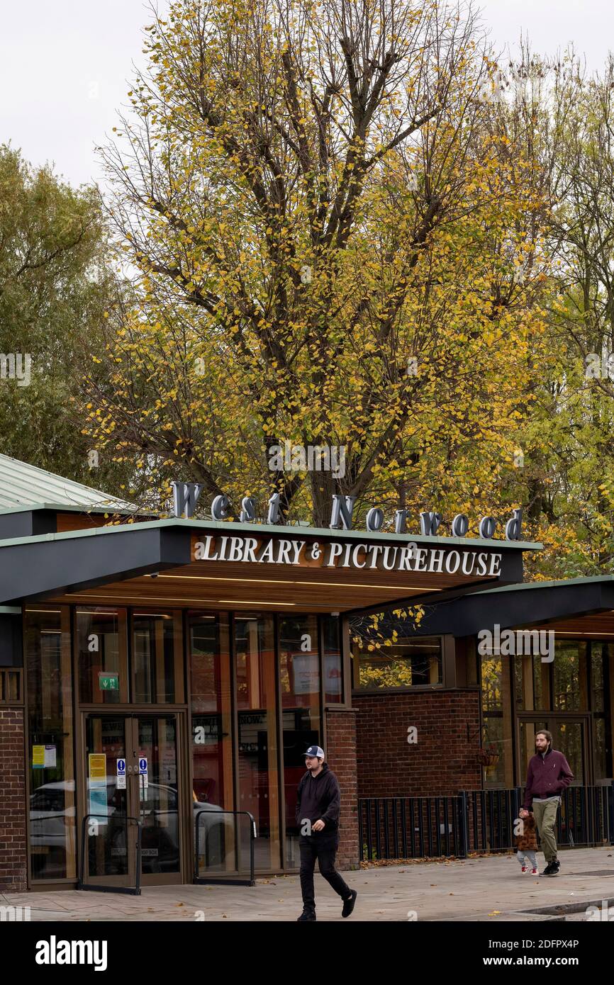 west-norwood-library-and-picturehouse-cinema-on-the-11th-november-2020