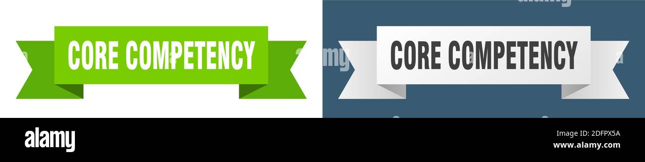 core competency ribbon. core competency isolated paper banner. sign ...