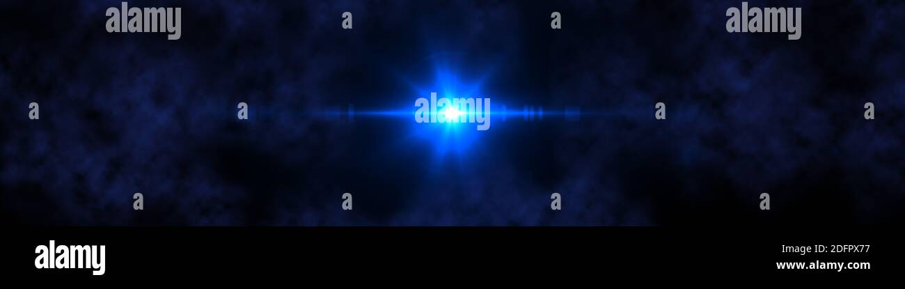 A blue sparkle in the dark night sky - a falling star Stock Photo - Alamy