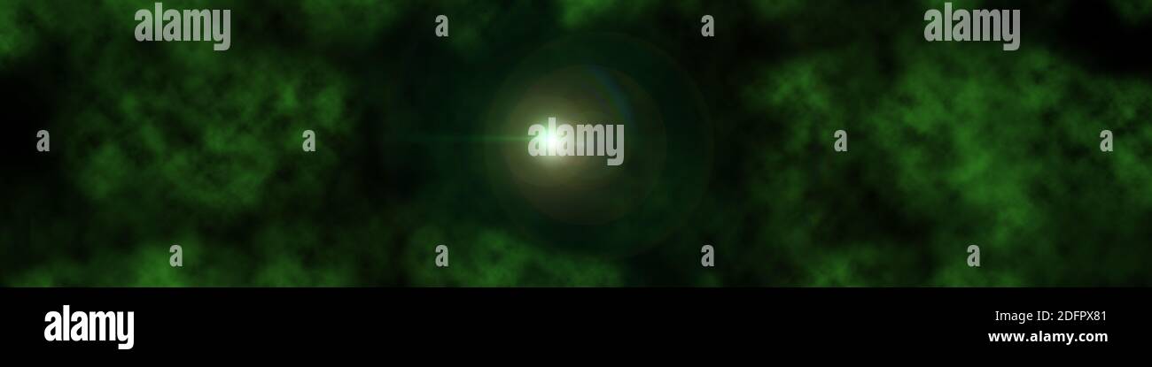 A sparkle in the green sky - a falling star Stock Photo - Alamy