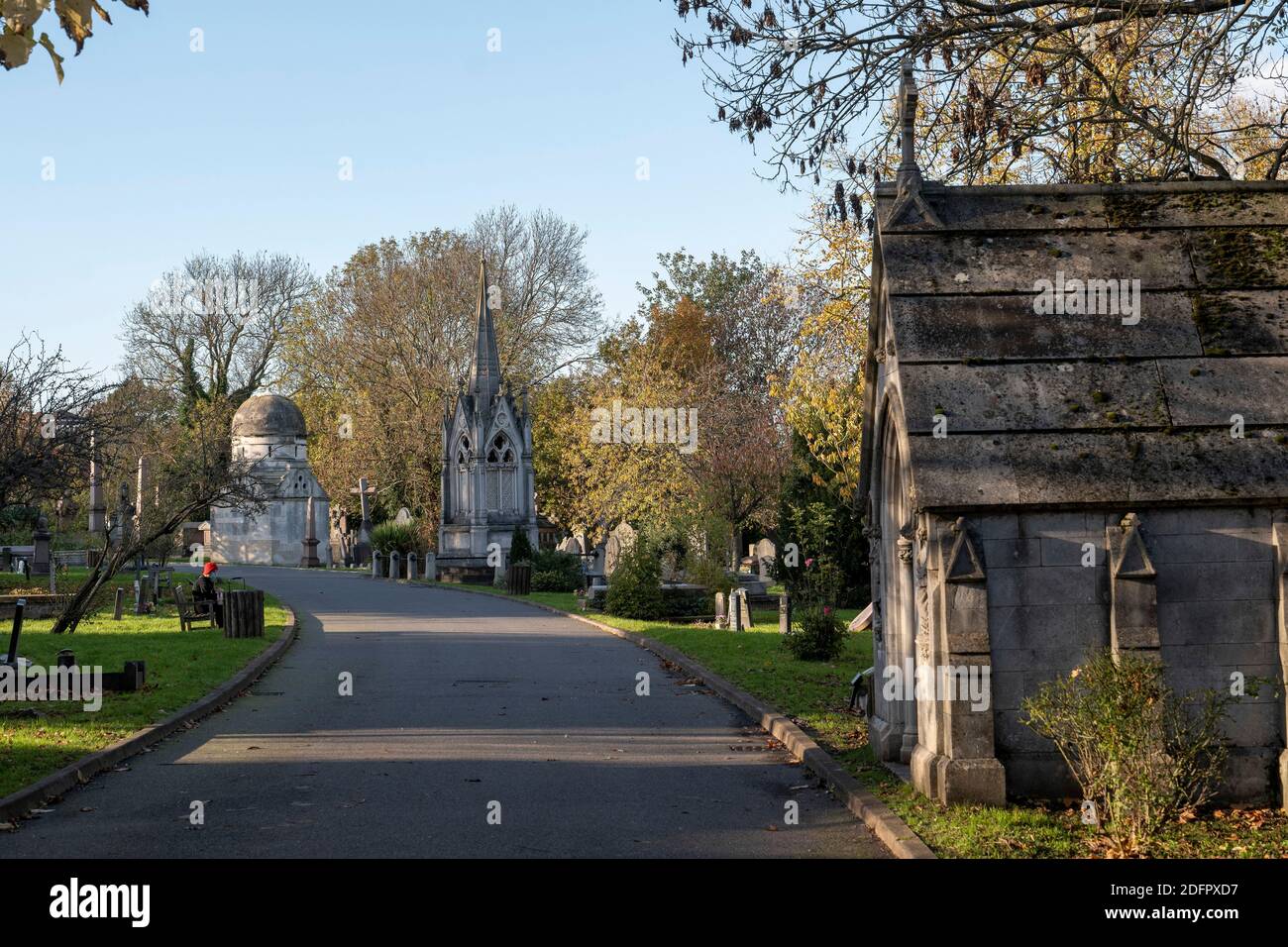 West Norwood Cemetery on the 4th November 2020 in West Norwood in ...