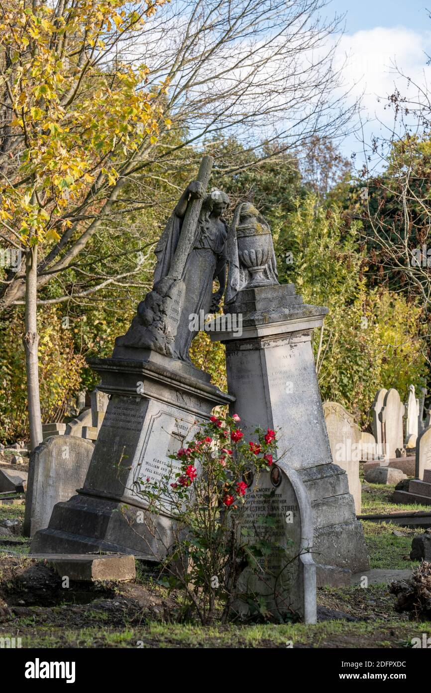 West Norwood Cemetery on the 4th November 2020 in West Norwood in London in the United Kingdom ...