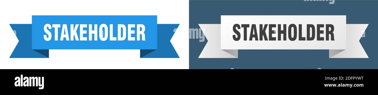stakeholder ribbon. stakeholder isolated paper banner. sign Stock ...