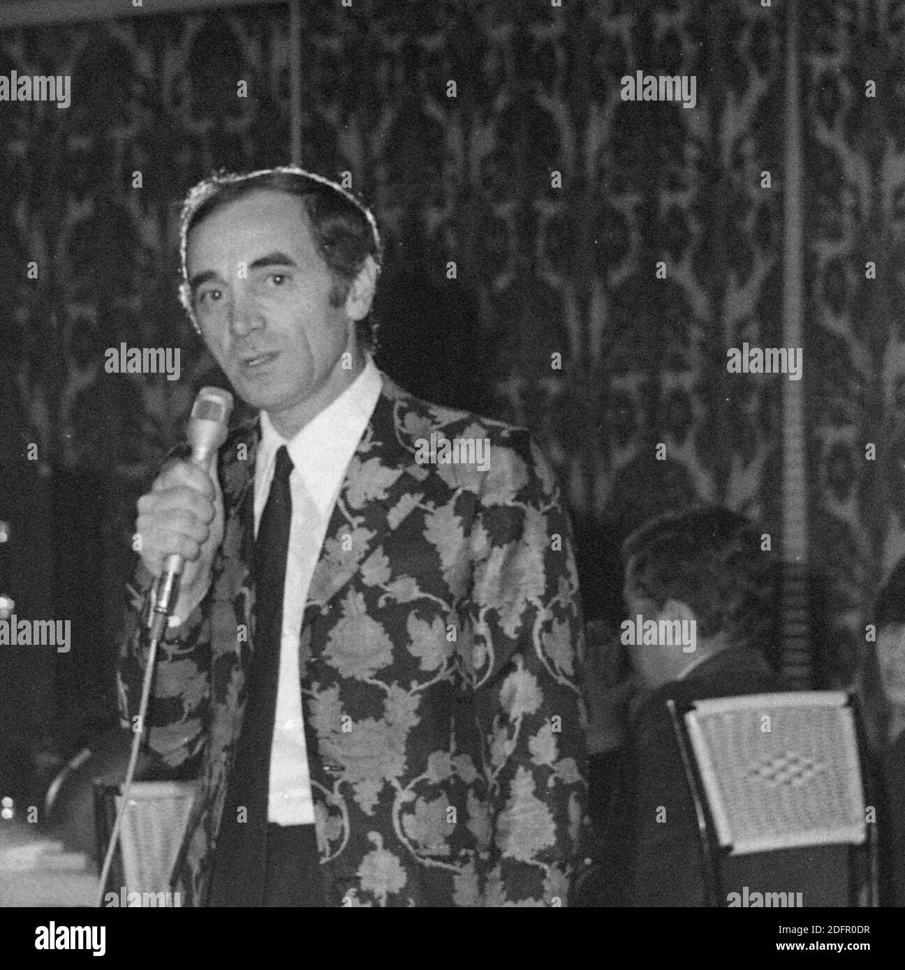 File - Charles Aznavour and his daughter Katia Aznavour at the premiere ...