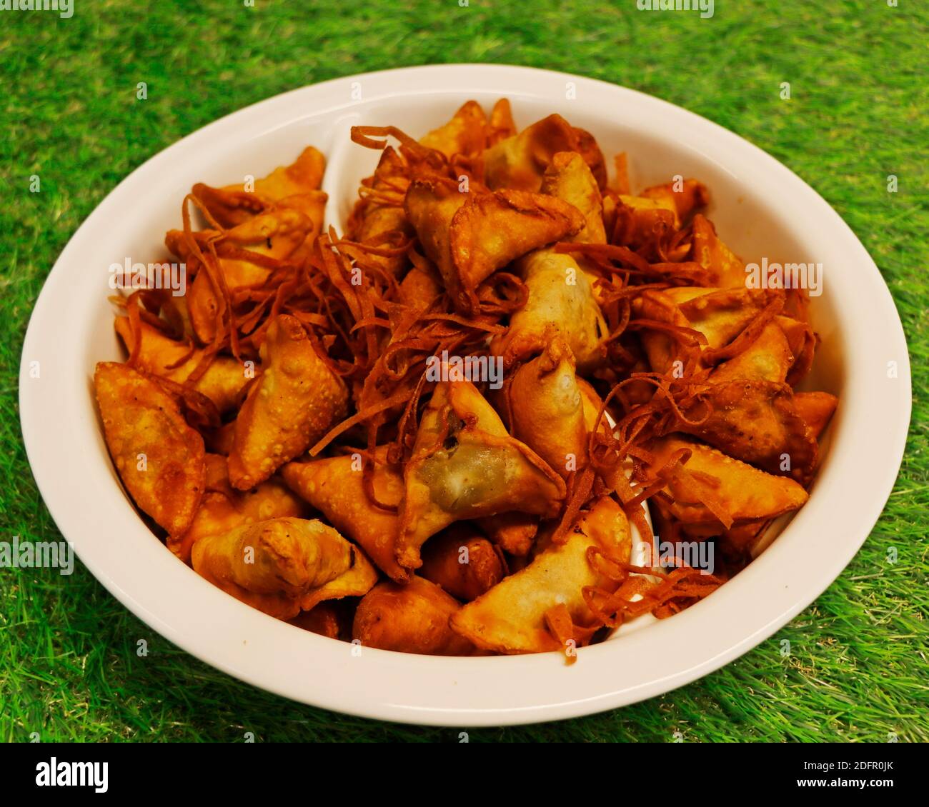 deep fried spinach fatayer, lebanese hot mezze selection Stock Photo ...