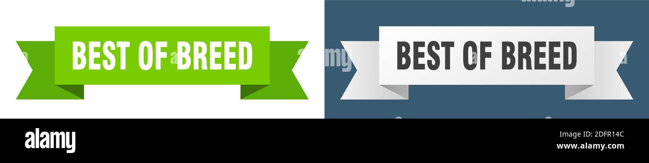 best of breed ribbon. best of breed isolated paper banner. sign Stock ...