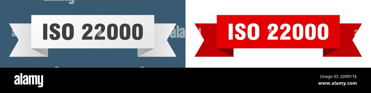 iso 22000 ribbon. iso 22000 isolated paper banner. sign Stock Vector Image & Art - Alamy