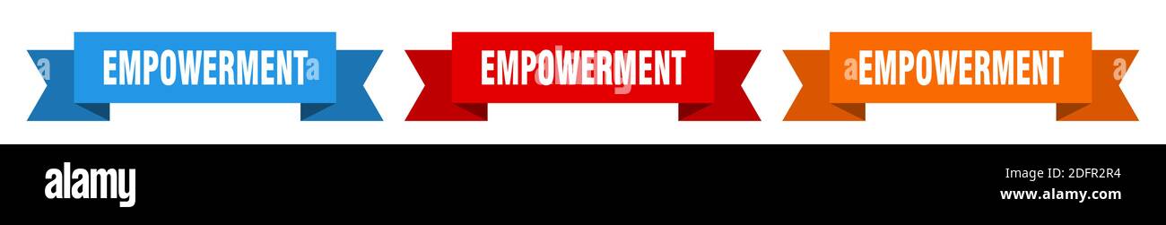 empowerment ribbon. empowerment isolated paper banner. sign Stock ...