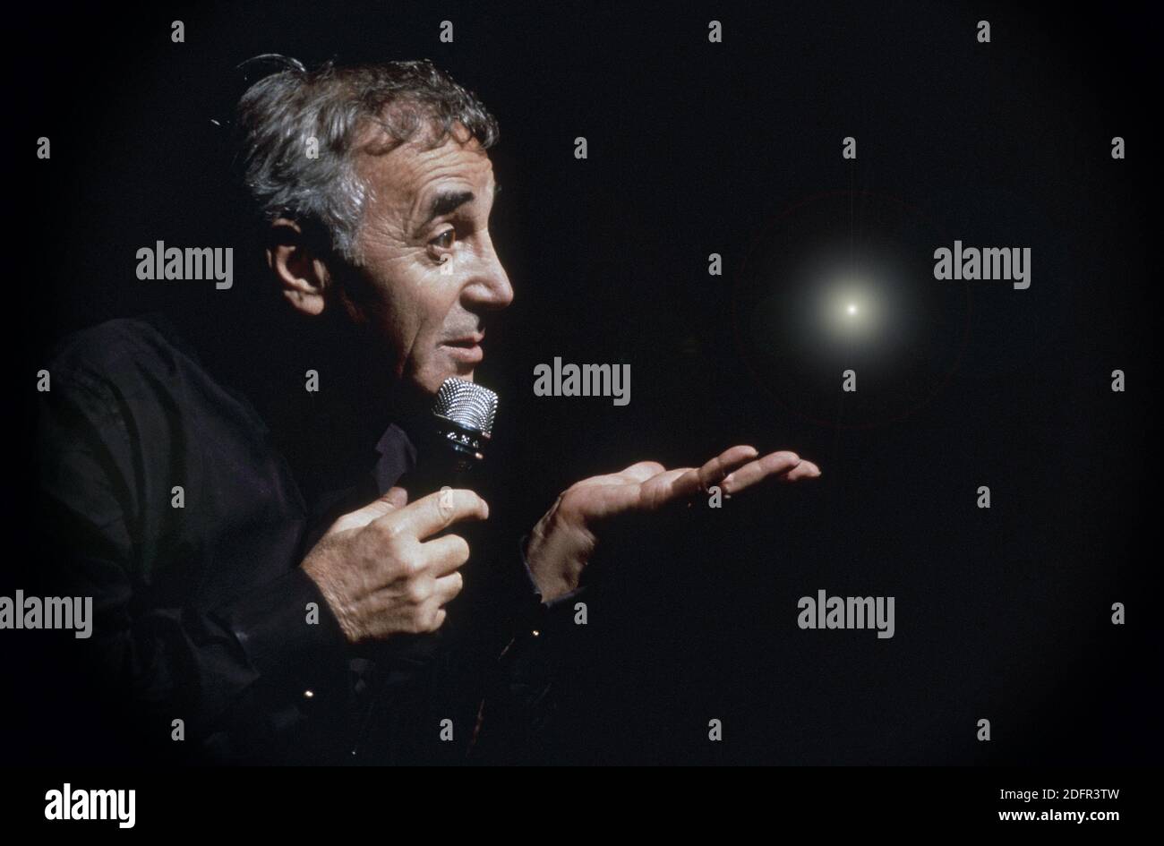 Charles aznavour on stage hi-res stock photography and images - Alamy