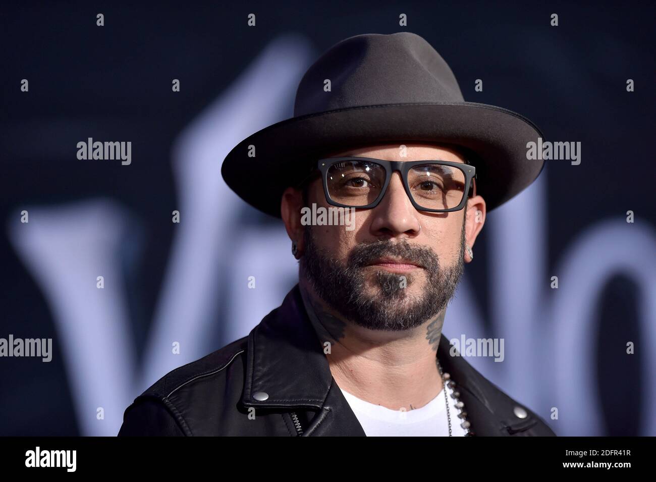 AJ McLean attends the premiere of Columbia Pictures' 'Venom' at Regency ...