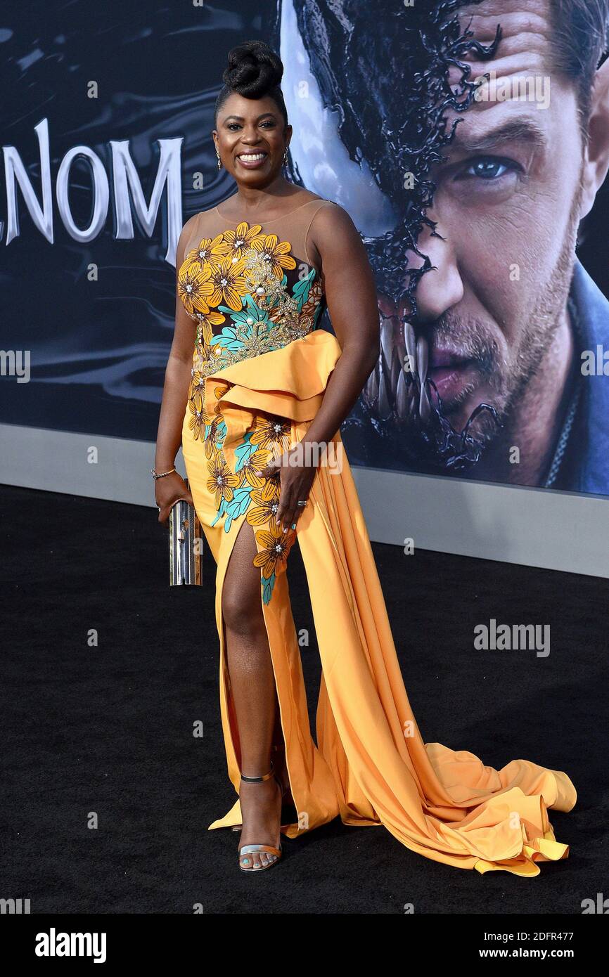 Sope Aluko attends the premiere of Columbia Pictures' 'Venom' at ...