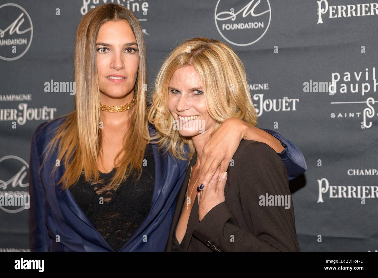 Swiss actress Charlotte Gabris (L.) and French producer and director ...