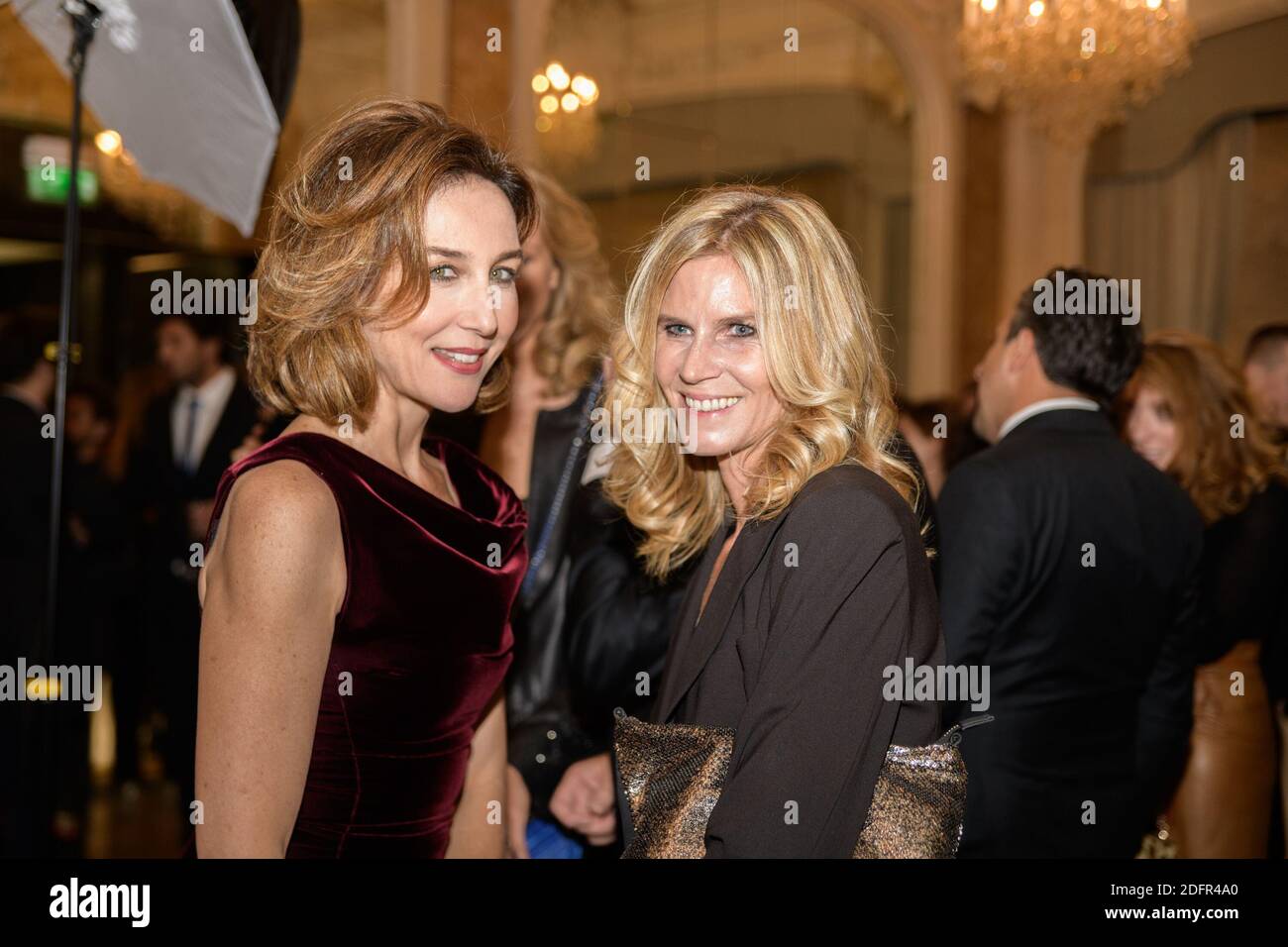 French actress Elsa Zylberstein (L.) and film producer and director ...