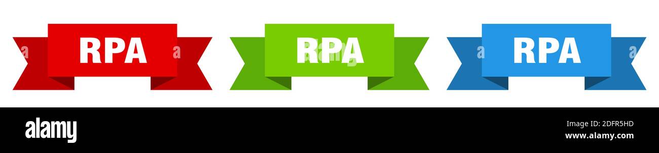 rpa ribbon. rpa isolated paper banner. sign Stock Vector Image & Art ...
