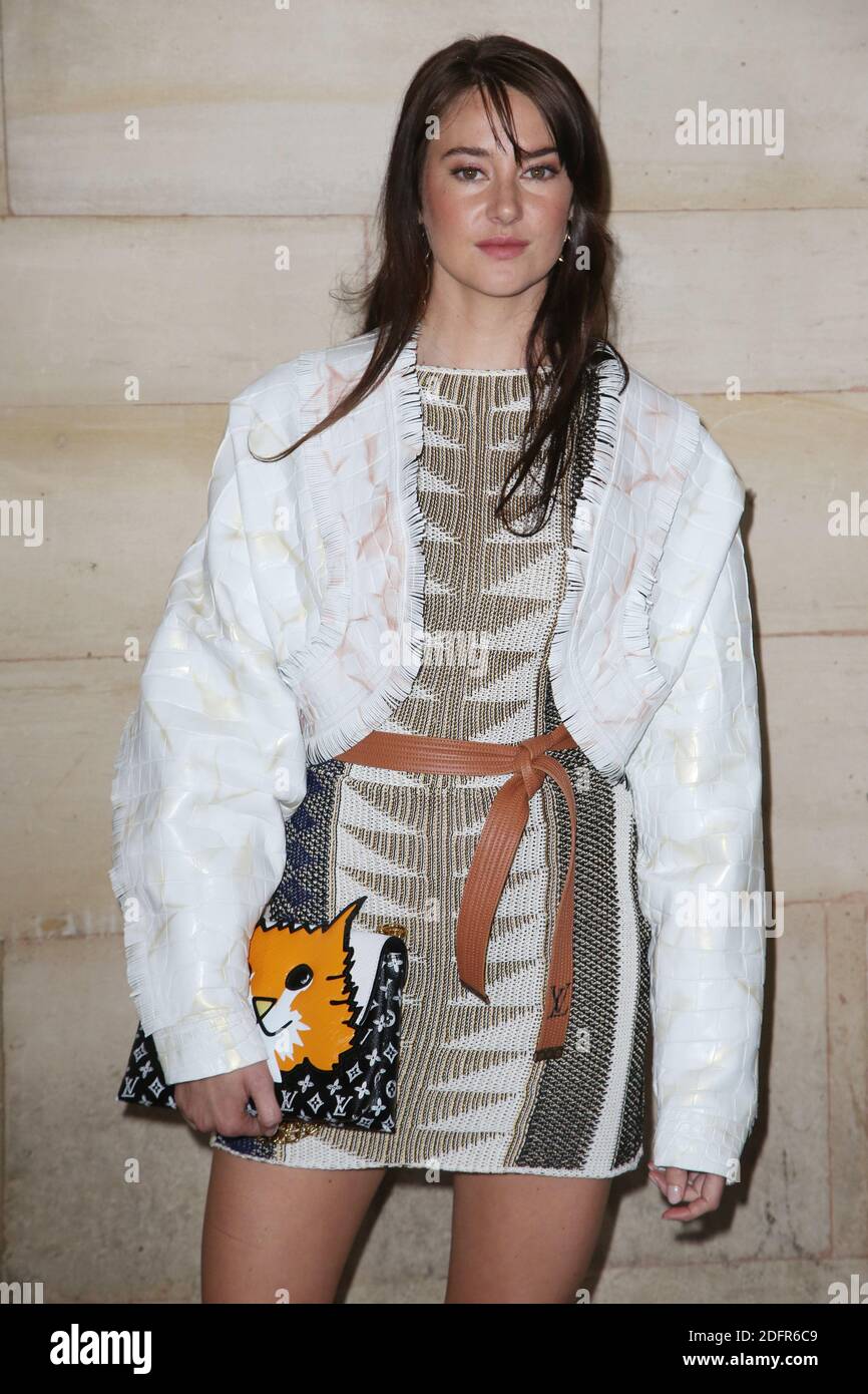 Shailene Woodley attending the Louis Vuitton Fashion Show as part of ...