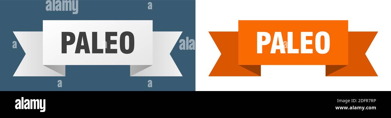 paleo ribbon. paleo isolated paper banner. sign Stock Vector Image ...