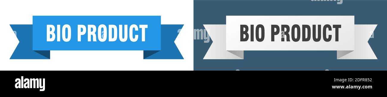 bio product ribbon. bio product isolated paper banner. sign Stock ...