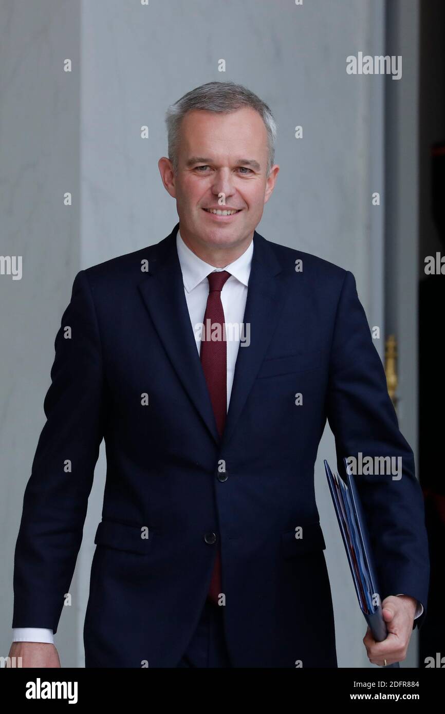Minister for Ecological Transition and solidarity Francois de Rugy ...
