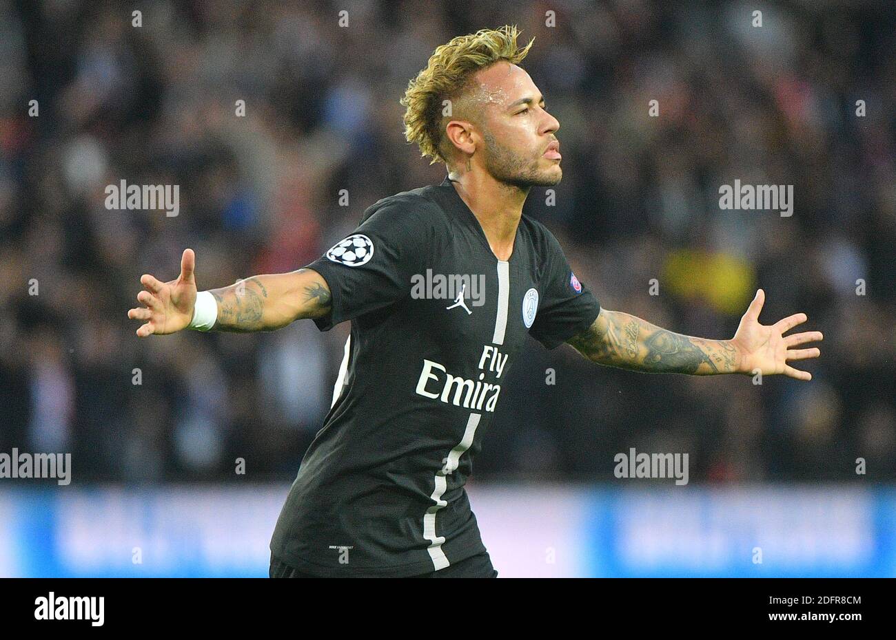 Paris Saint-Germain's Neymar during UEFA Champions' League football ...