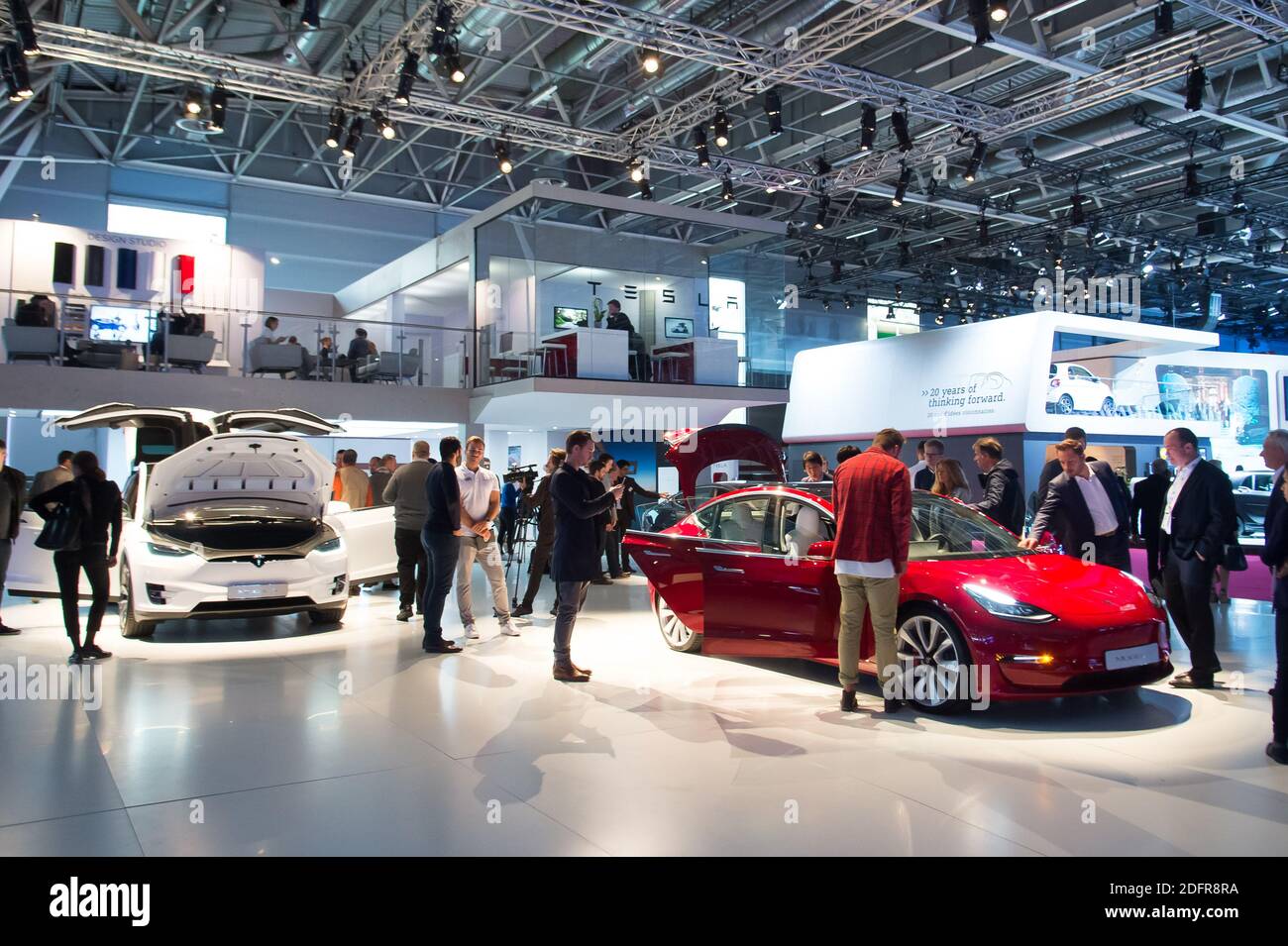 Tesla during the Paris Motor Show 2018, known as Mondial de l ...