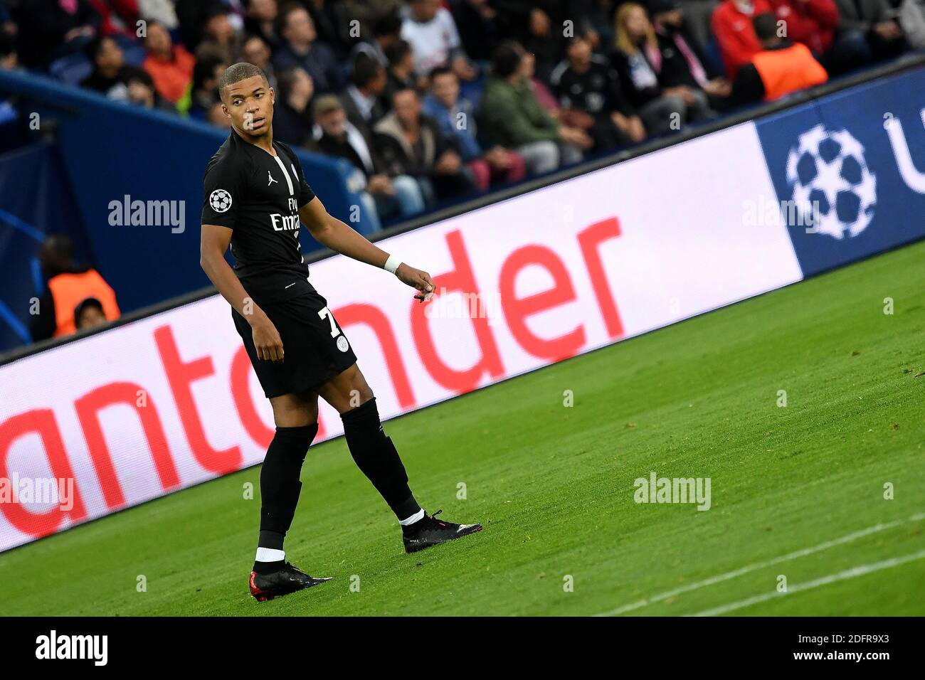 Kylian Mbappe during UEFA Champions' League football match Paris Saint ...