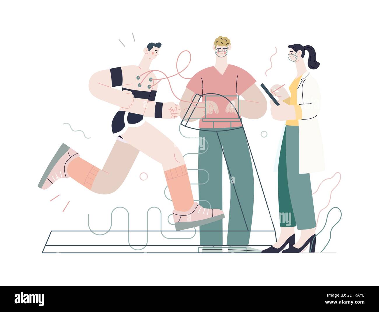 Electrocardiogram procedure Stock Vector Images - Alamy