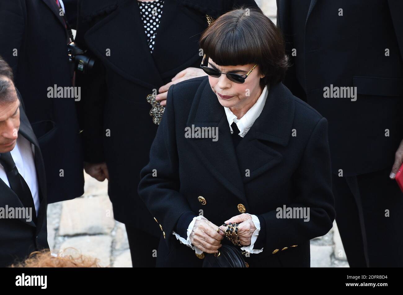Mireille Mathieu attending the national tribute ceremony to honour ...