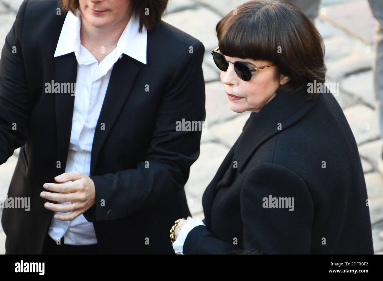 Mireille Mathieu attending the national tribute ceremony to honour ...