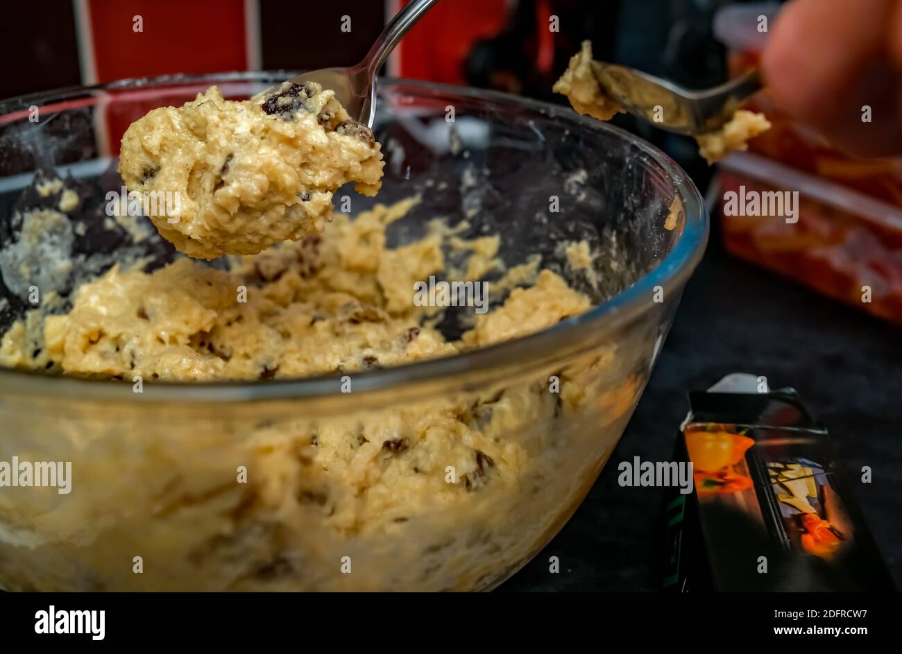 Spooning out mixture hi-res stock photography and images - Alamy