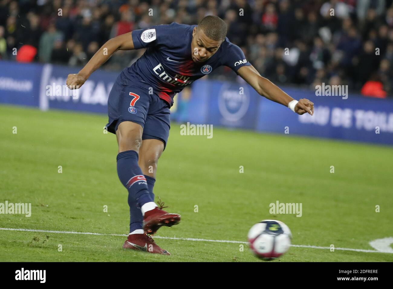 PSG's Kylian Mbappe during the Ligue 1 Paris St-Germain (PSG) v ...