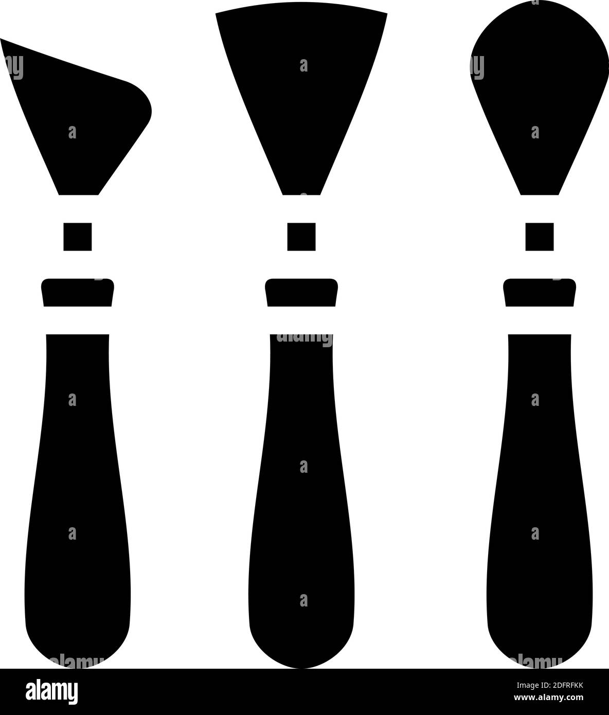 Shovels pottery tools black icon hi-res stock photography and images ...