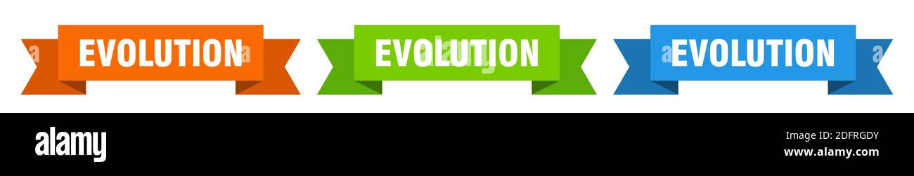 evolution ribbon. evolution isolated paper banner. sign Stock Vector Image & Art - Alamy