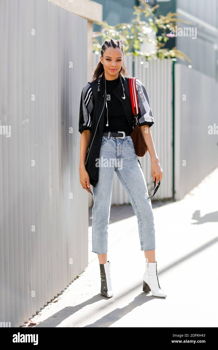 Street style, model Rachel Darby after Chloe spring summer 2019 ready ...