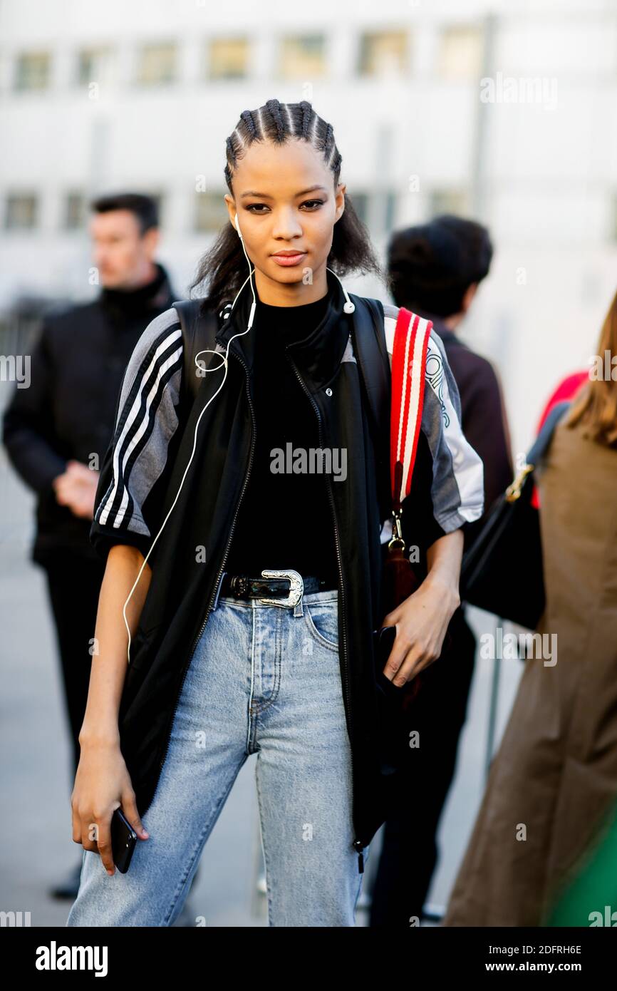 Street style, model Rachel Darby after Chloe spring summer 2019 ready ...