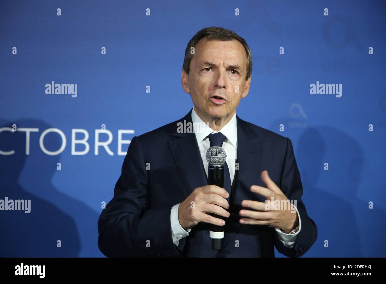 Alain Weill attending Altice Campus Opening in Paris on October 09 ...
