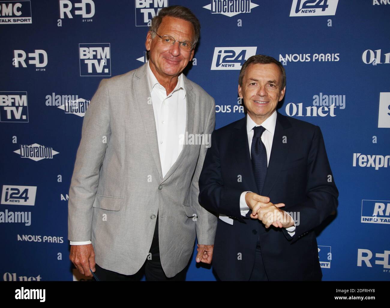 Jean-Paul Baudecroux and Alain Weill attending Altice Campus Opening in ...