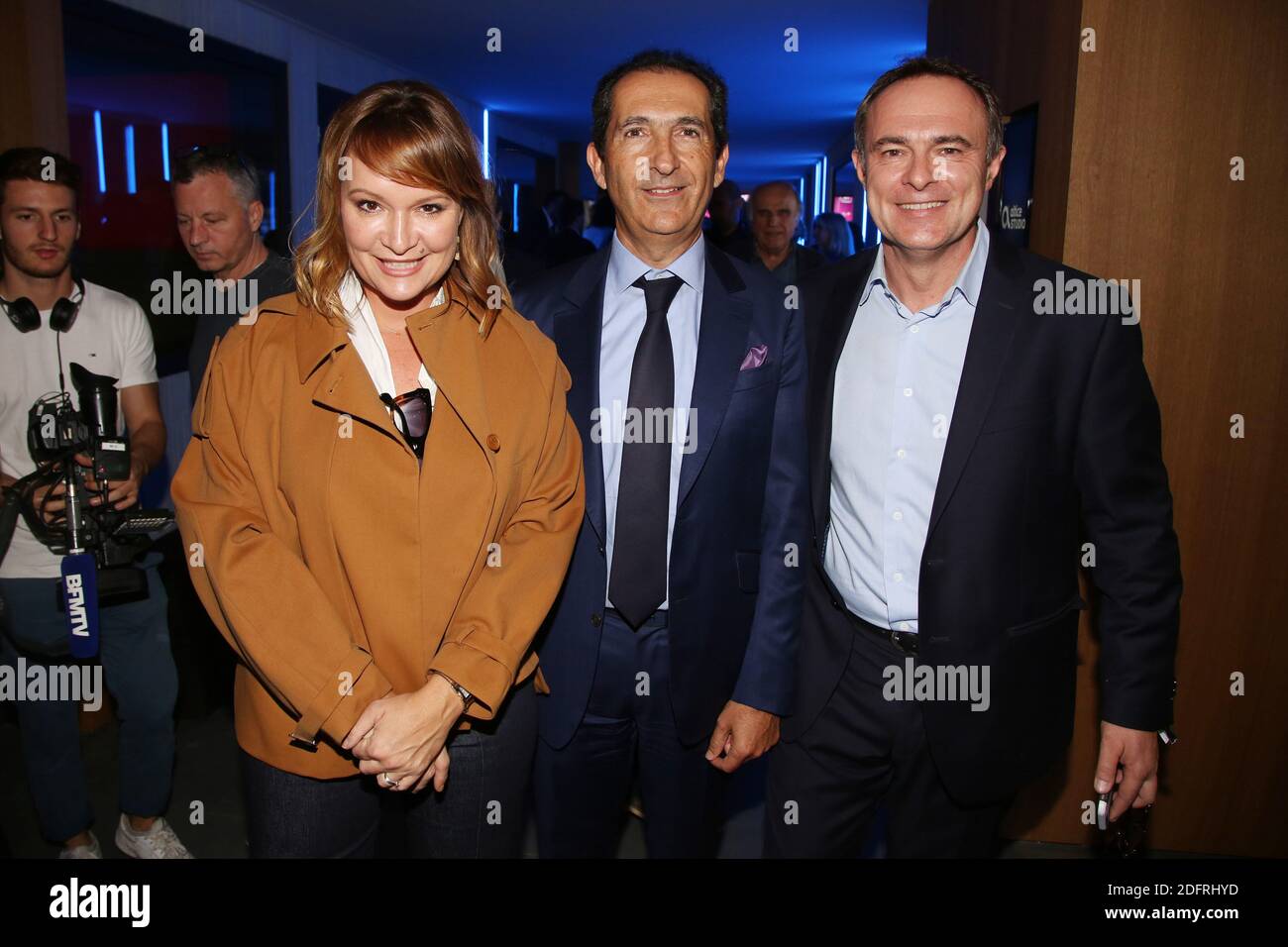 Adeline Francois, Patrick Drahi and Christophe Delay attending Altice ...