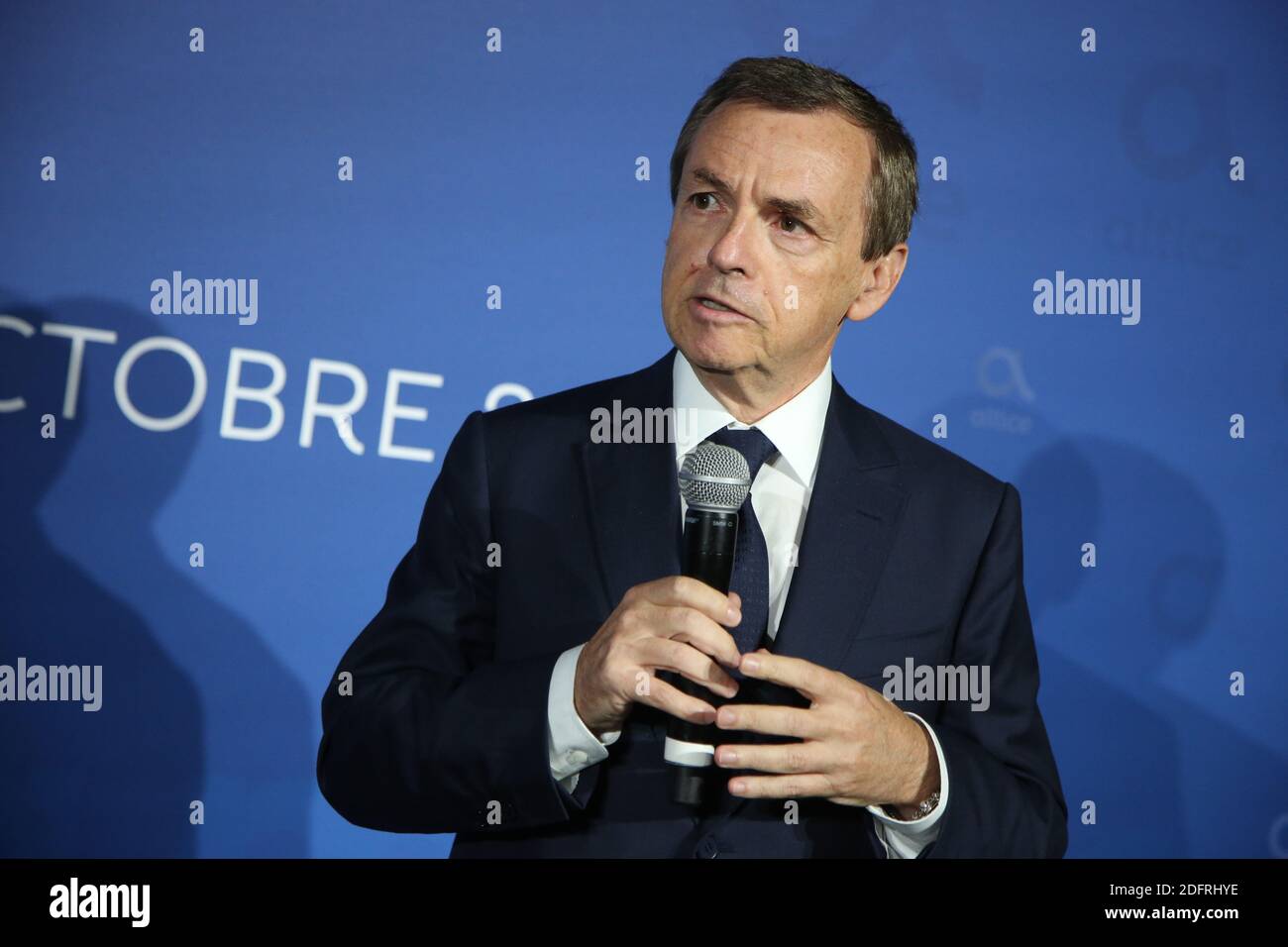Alain Weill attending Altice Campus Opening in Paris on October 09 ...