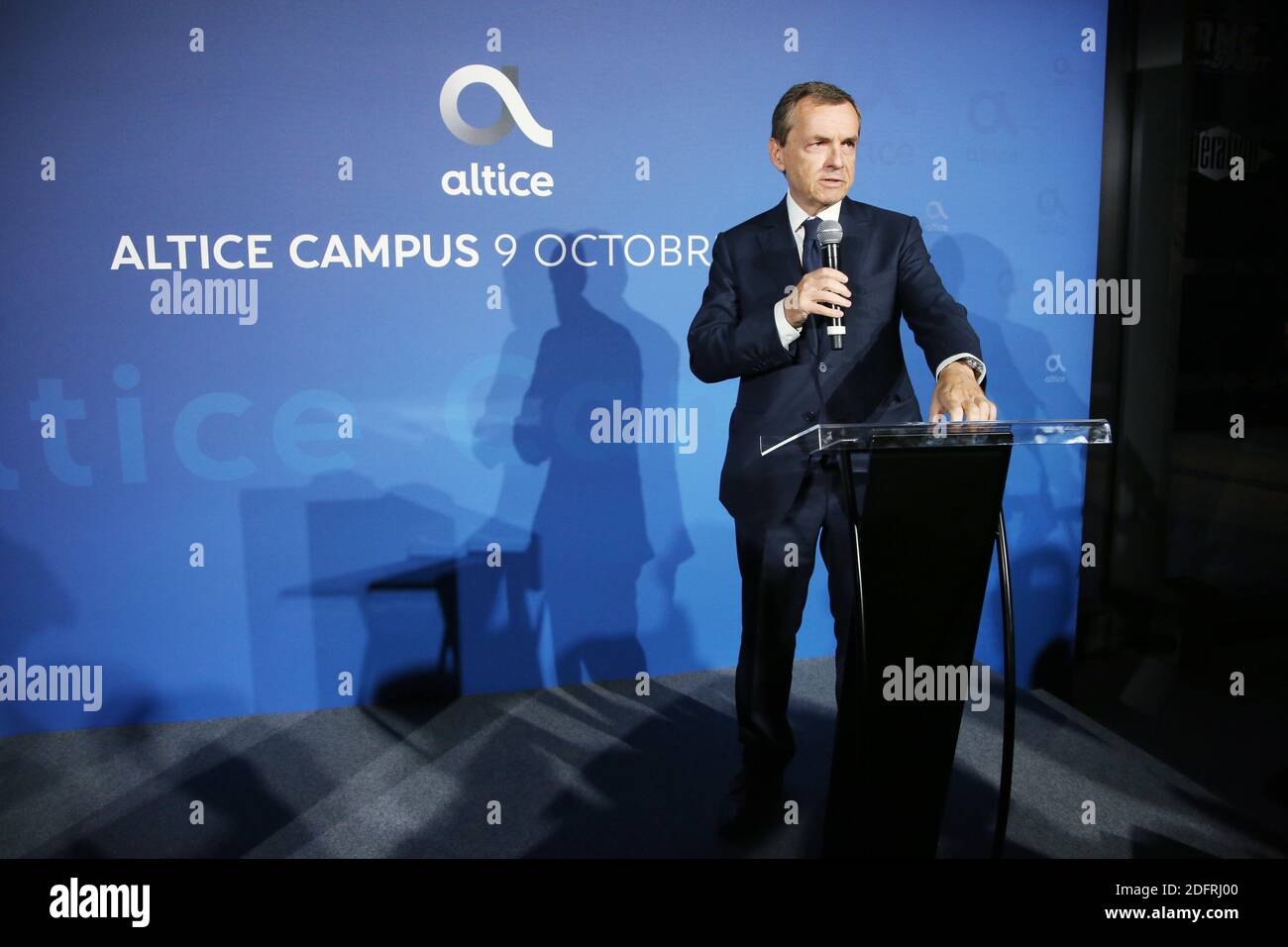 Alain Weill attending Altice Campus Opening in Paris on October 09 ...