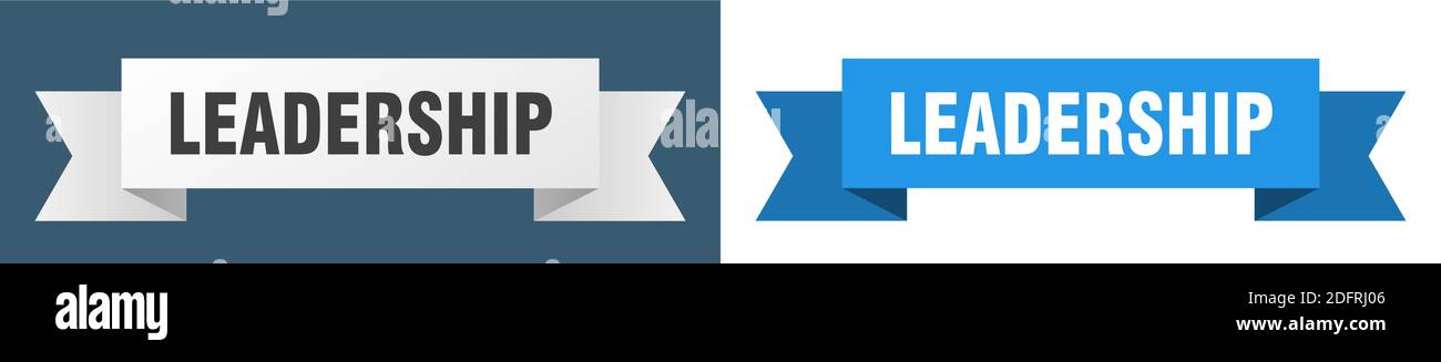 leadership ribbon. leadership isolated paper banner. sign Stock Vector ...