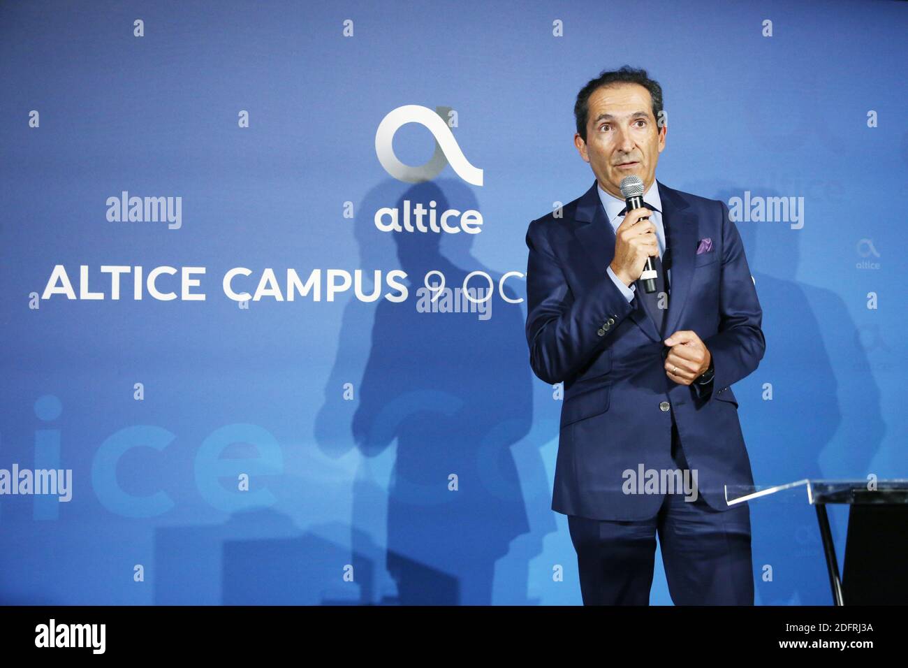 Patrick Drahi attending Altice Campus Opening in Paris on October 09 ...