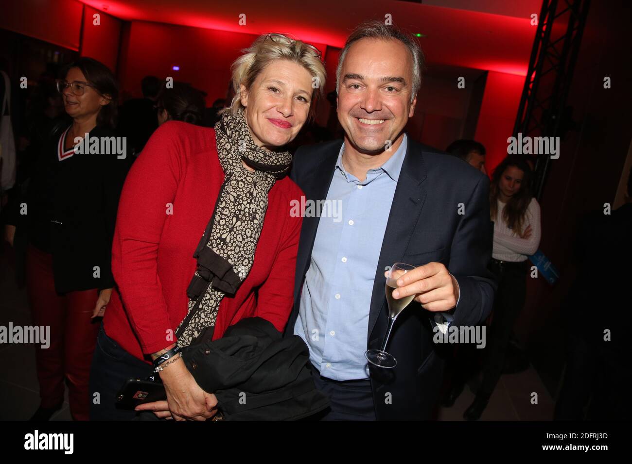 Maitena Biraben et Olivier Truchot attending Altice Campus Opening in ...