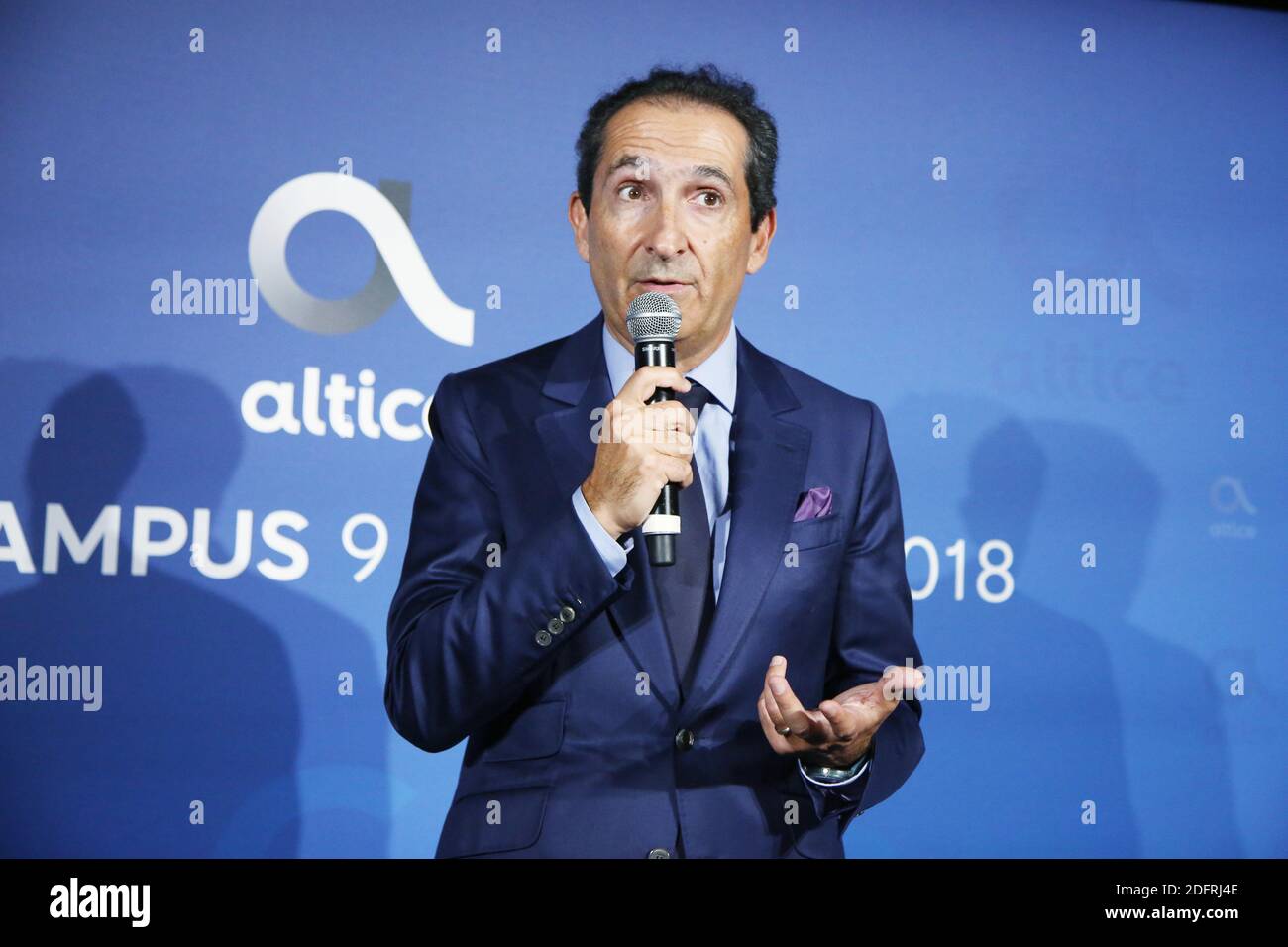 Patrick Drahi attending Altice Campus Opening in Paris on October 09 ...