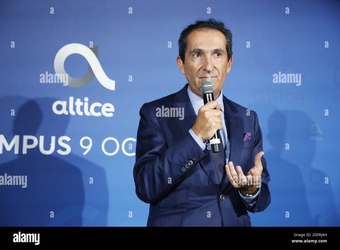 Patrick Drahi attending Altice Campus Opening in Paris on October 09 ...
