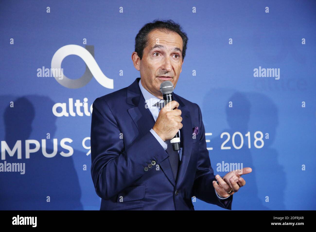 Patrick Drahi attending Altice Campus Opening in Paris on October 09 ...