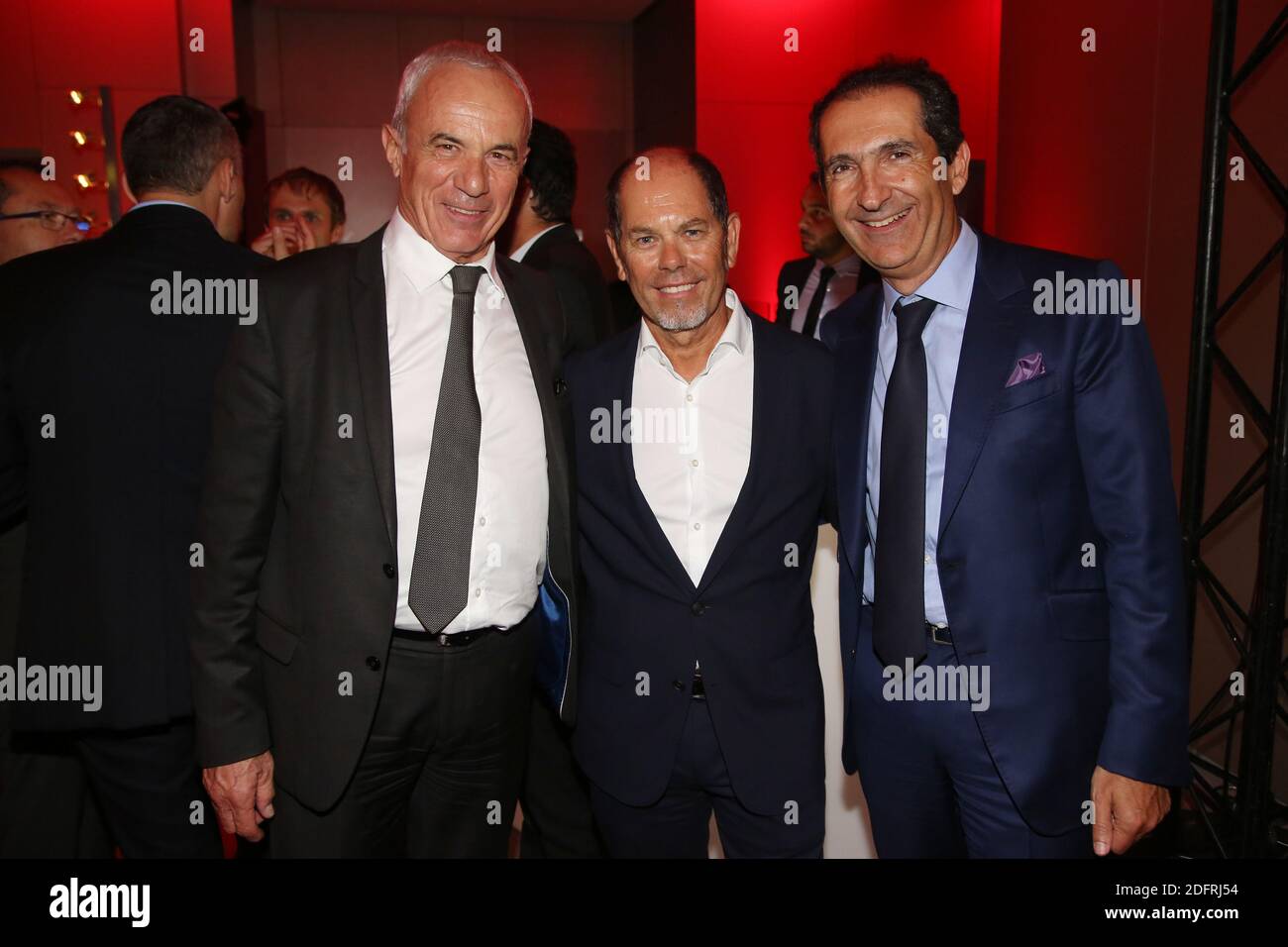 Alain Vauthier, Armando Pereira and Patrick Drahi attending Altice ...