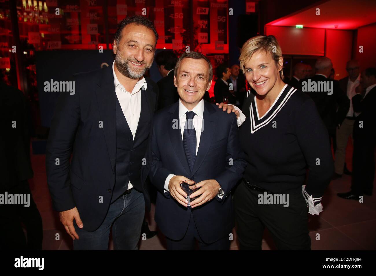 Frank Tapiro, Alain Weill and Celine Geraud attending Altice Campus ...