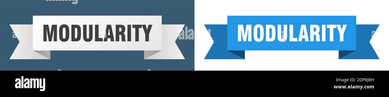 modularity ribbon. modularity isolated paper banner. sign Stock Vector ...