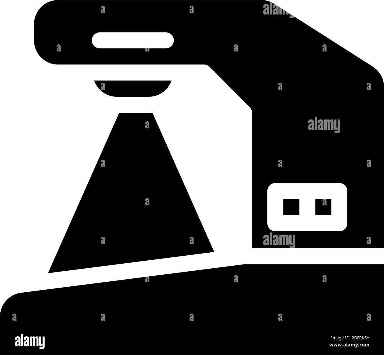 Currency detector device glyph icon hi-res stock photography and images ...